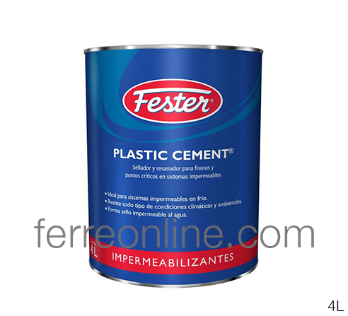 PLASTIC CEMENT 4LTS FESTER 1628807 – Ferreonline (Ferremateriales La ...